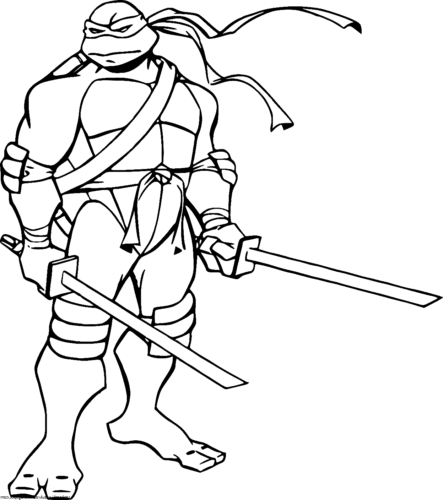 Stockman Baxter TMNT Coloring Page » Turkau