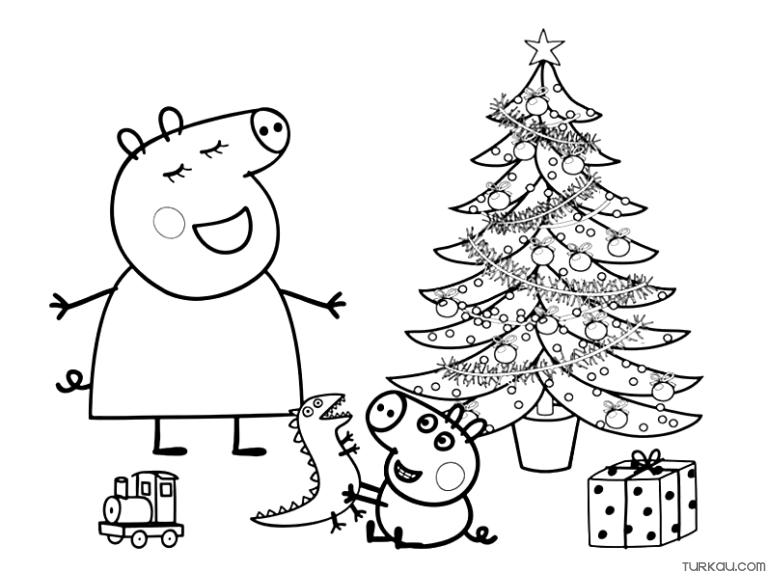 Peppa Pig Friends Coloring Page » Turkau