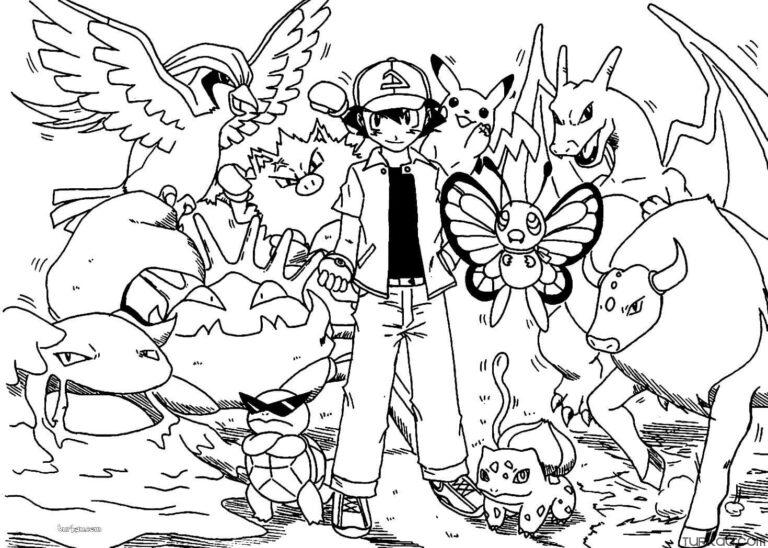 Pokemon Pidgeotto Coloring Page » Turkau