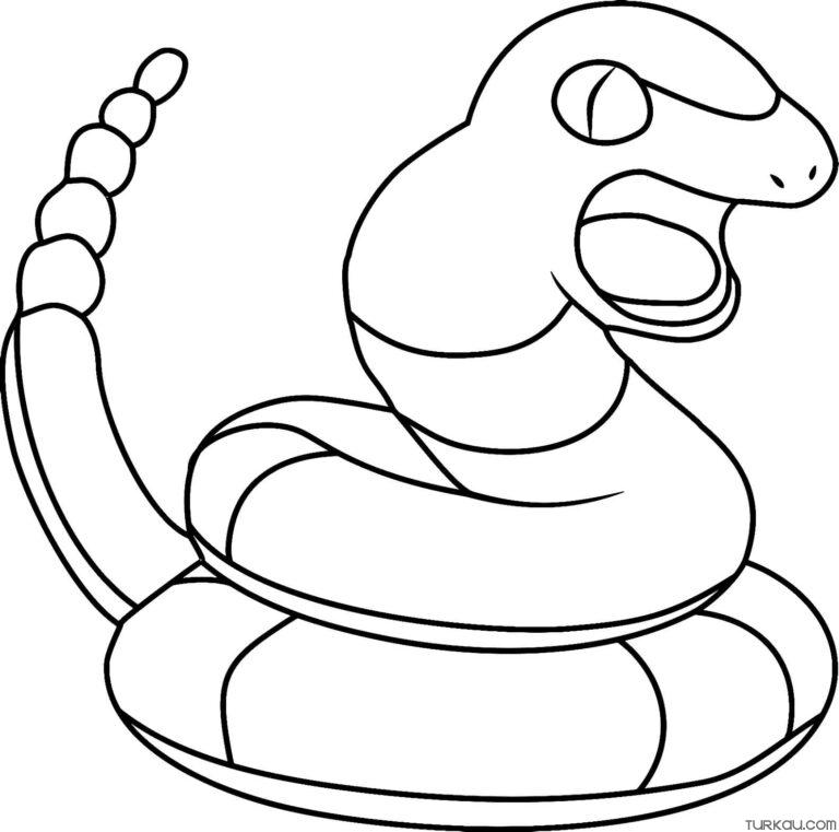 Pokemon Ekans Coloring Page » Turkau