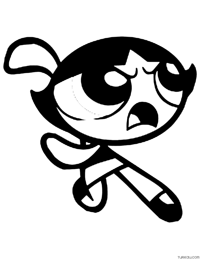 Powerpuff Girls Buttercup Coloring Page » Turkau