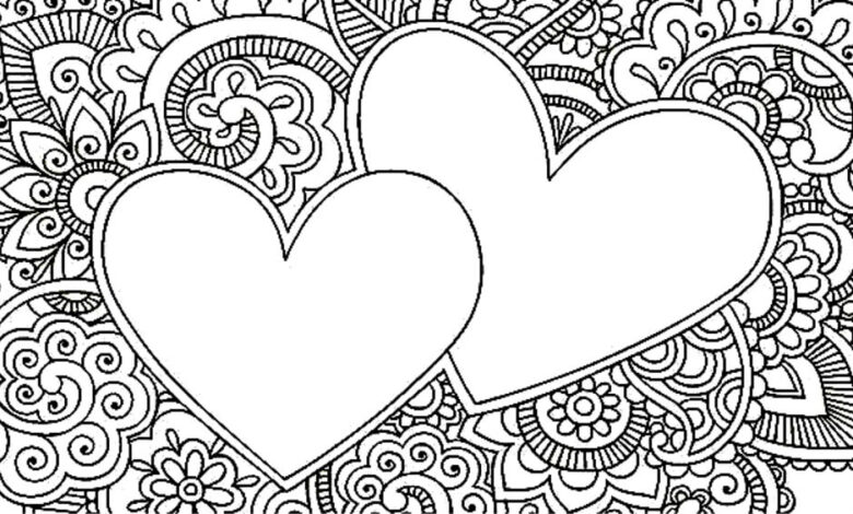Valentine's Day Coloring Page » Turkau