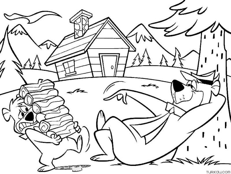 Bear Coloring Page » Turkau