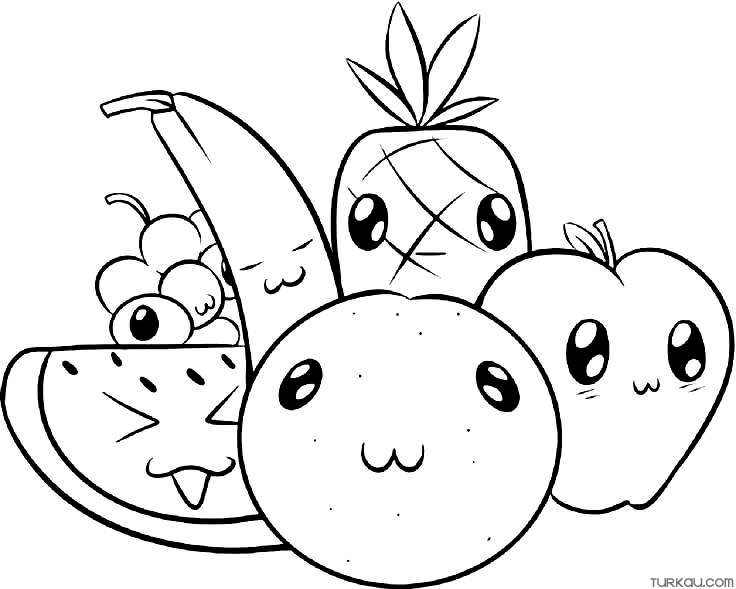 Fruits Color Sheets Coloring Pages For Kids » Turkau