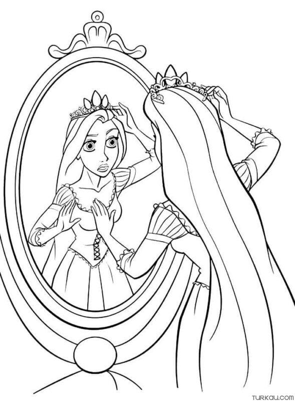 Rapunzel Coloring Page » Turkau