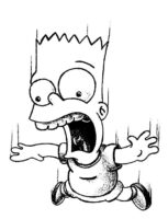 Bart Simpson Coloring Page » Turkau