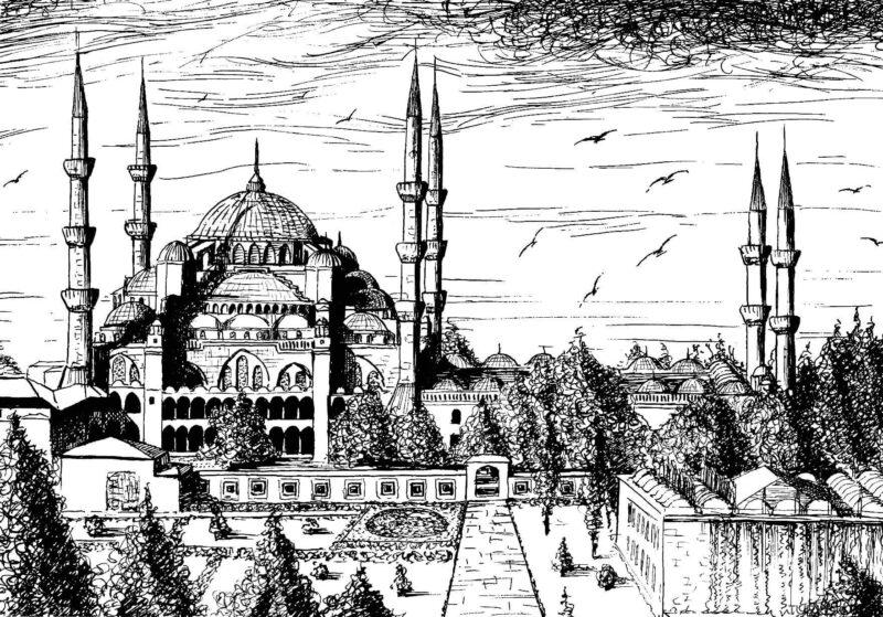 Islam Kaaba Coloring Page » Turkau