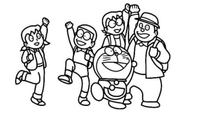 Cartoon Doraemon Coloring Page » Turkau