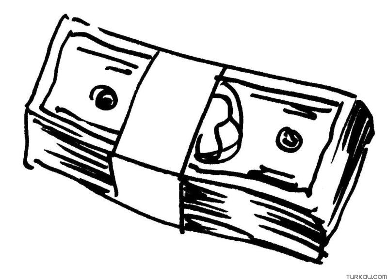 Money Coloring Page » Turkau
