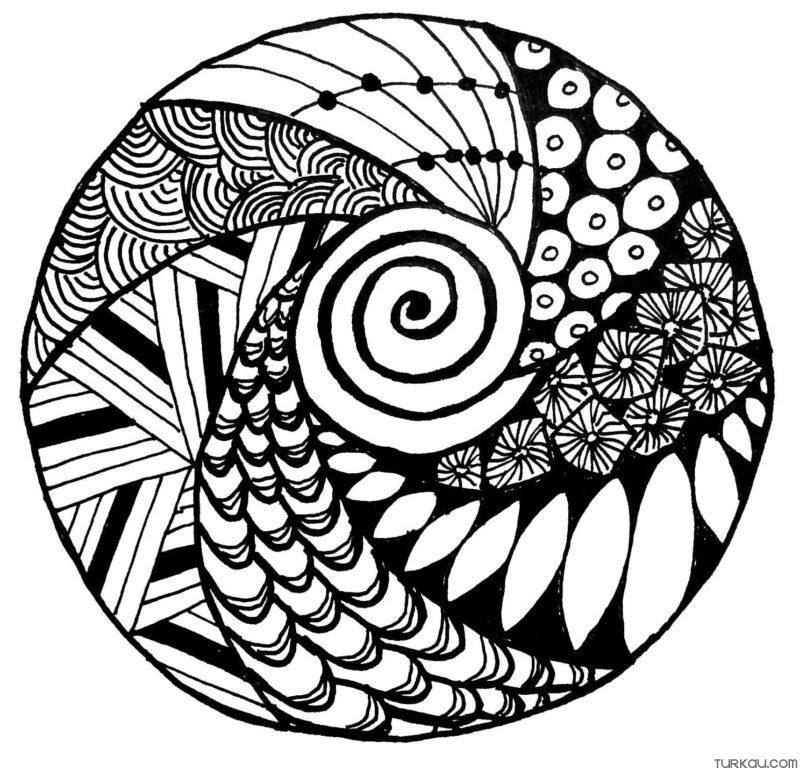 Zentangles Coloring Pages » Turkau