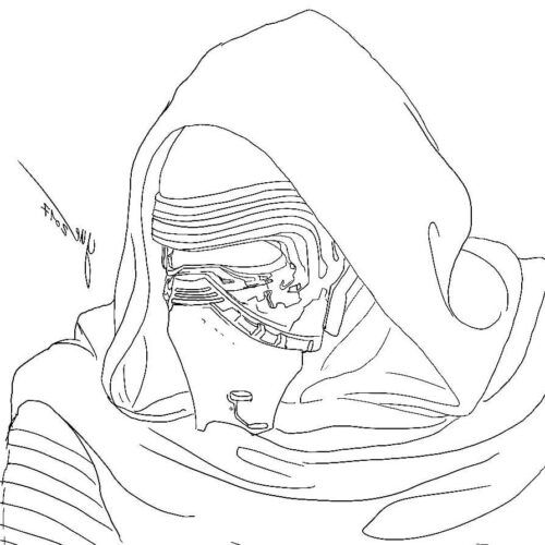 Kylo Ren Coloring Page » Turkau