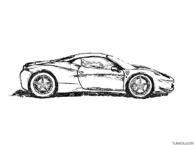 Ferrari F430 Car Coloring Page » Turkau
