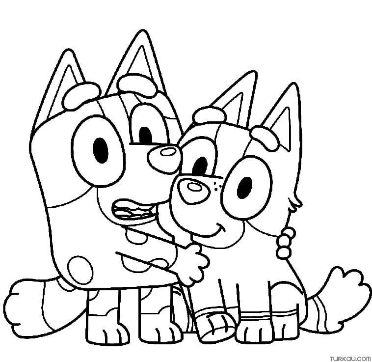Bluey Coloring Pages » Turkau