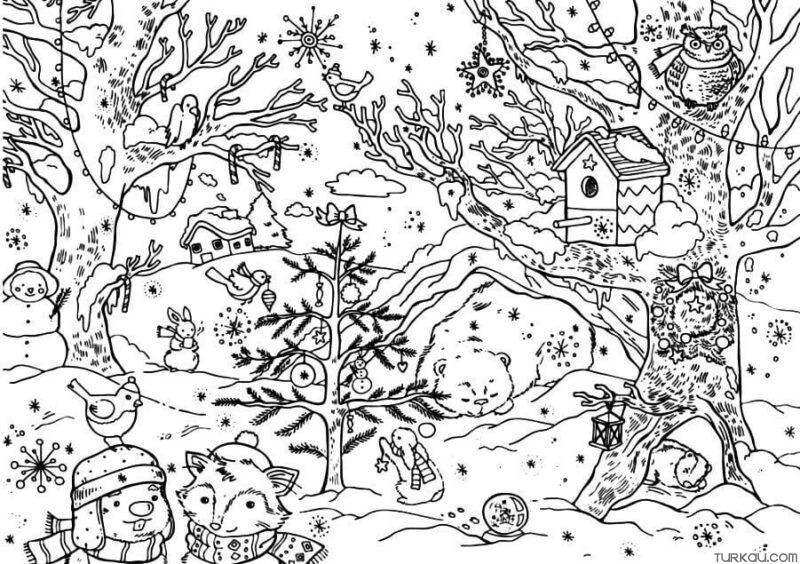 Hard Fall Coloring Page » Turkau