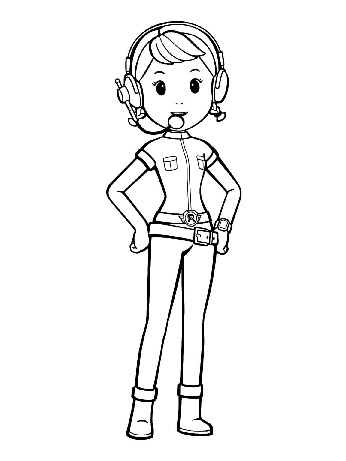 Robocar Poli Jin Coloring Page » Turkau