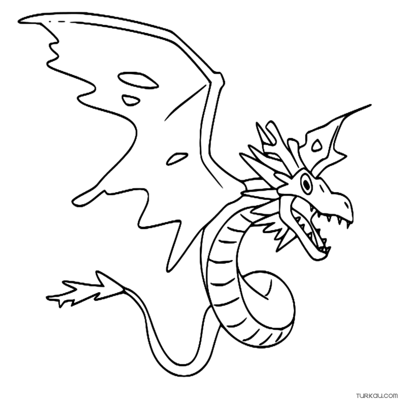 Anime Digimon Airdramon Coloring Page » Turkau