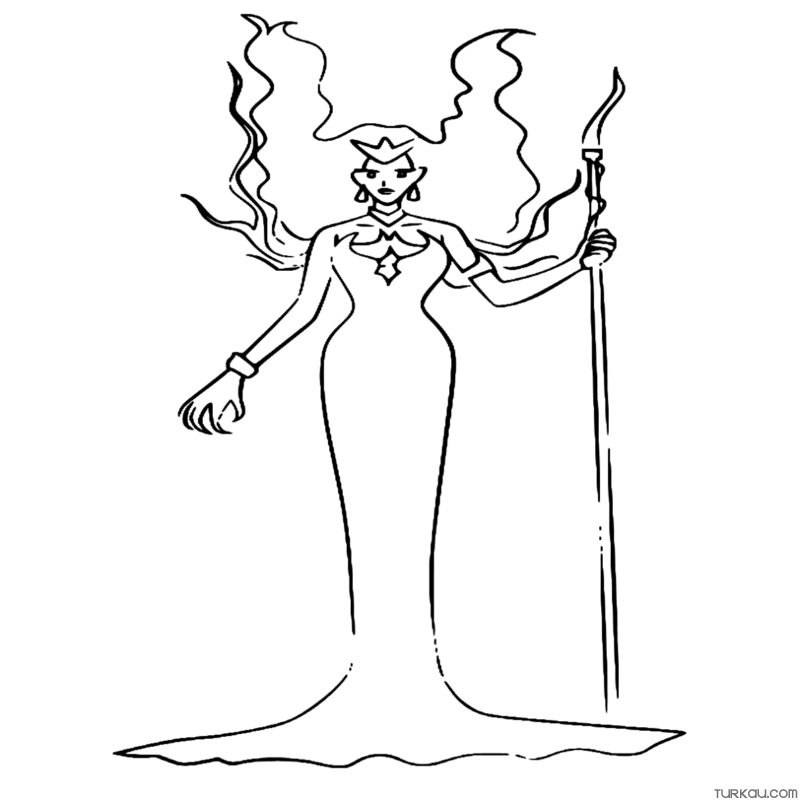 Anime Queen Beryl Sailor Moon Coloring Page » Turkau