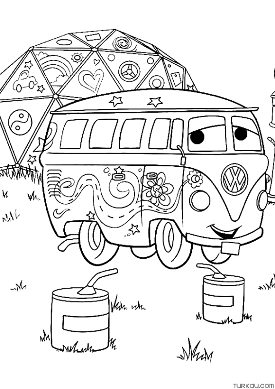Lightning Mcqueen Fillmore Coloring Page » Turkau